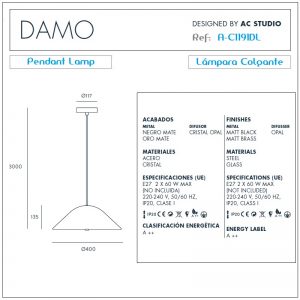 Damo Pendant Lamp - Best in Modern Lighting and Contemporary Design