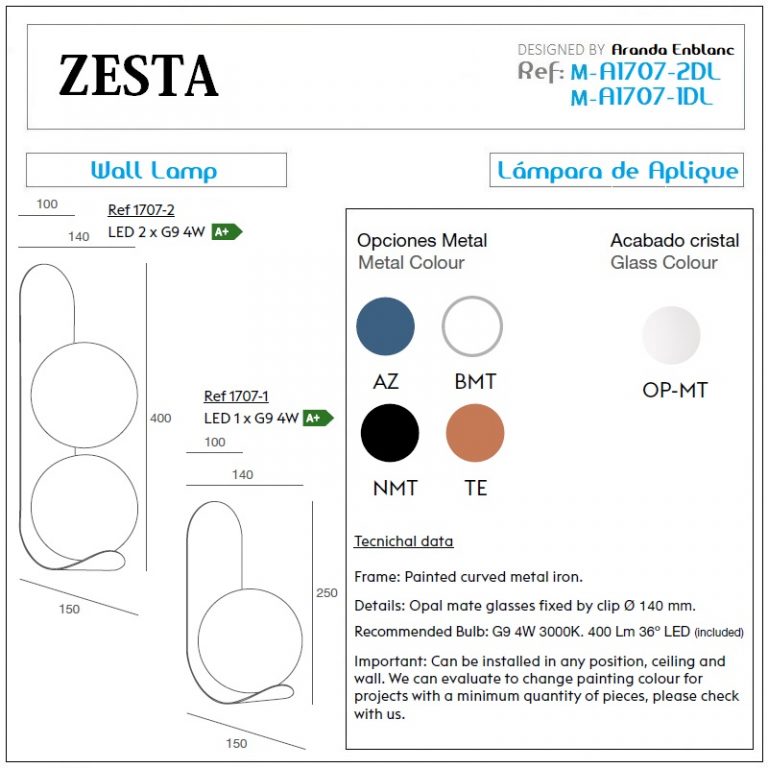 ZESTA Wall Lamp by Massmi - Donlighting Best in modern lighting online ...
