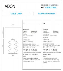 ADON Table Lamp by Aromas - Best in modern lighting design