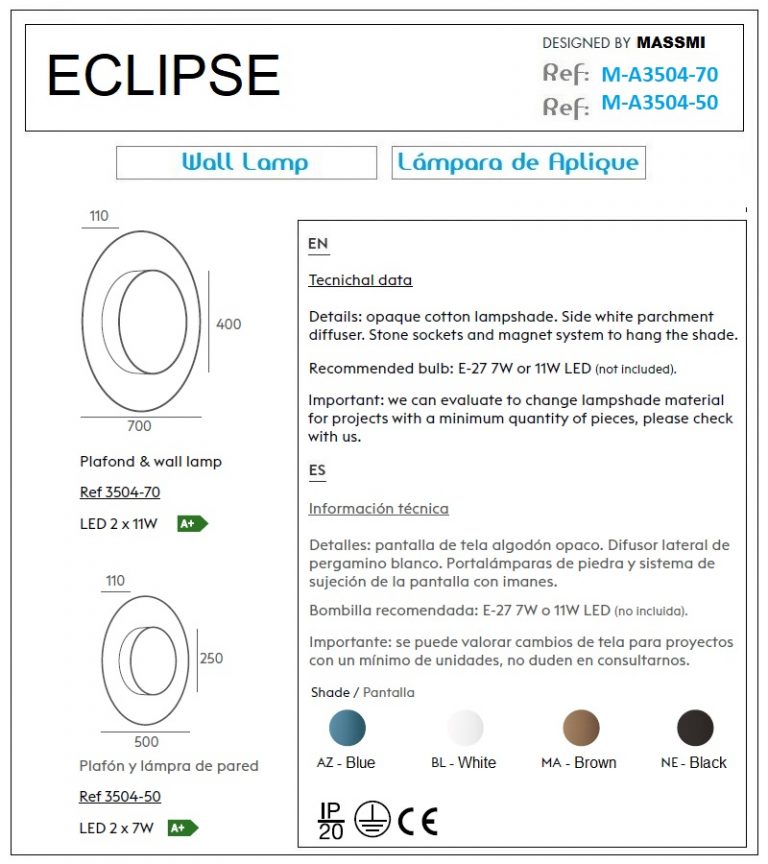 ECLIPSE Wall Lamp - Donlighting The best in modern lighting design